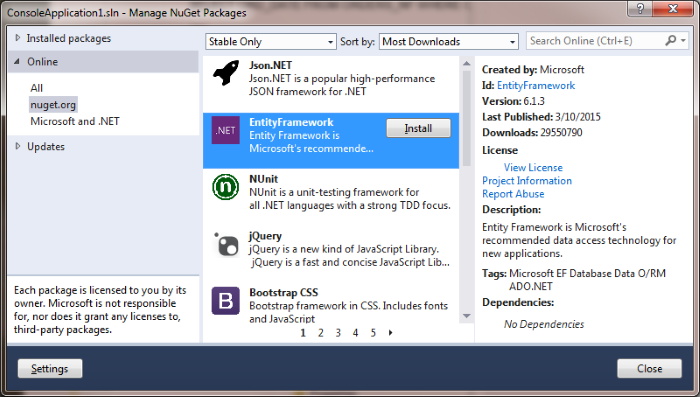 Creating A New Entity Data Model Using Vs 2013 To Work With Entity Framework 613 Rocket Software 1364